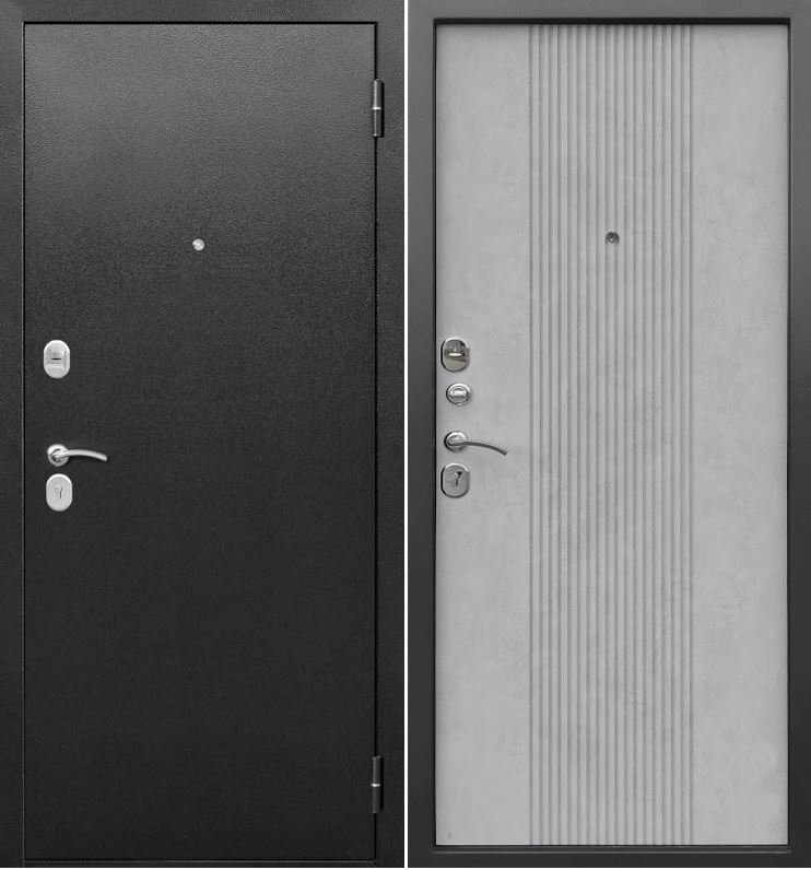 Дверь входная Nova Серебро бетон снежный 960х2050мм правая 434254 ...