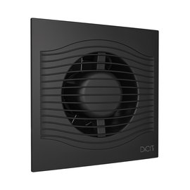 Вентилятор вытяжной осевой с обратным клапаном SLIM 4C Matt black,D100 ...