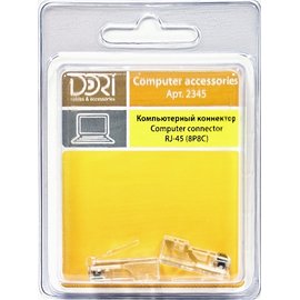 Коннектор RJ-45 (8P8C) 2шт 230877 купить с доставкой в МЕГАСТРОЙ Саранск