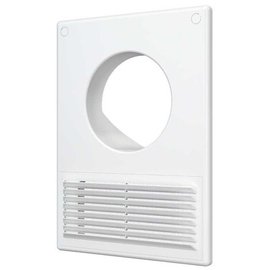 Решетка вентиляционная вытяжная 185х254 разъемная фланец D100 пластик ...
