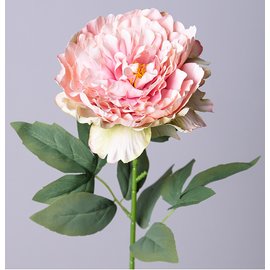 Цветок искусственный Пион кремово-розовый 62см 460223 купить с ...