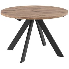 Стол обеденный раздвижной Mamadoma Rondo М 120/160х120х75см ЛДСП, Дуб ...