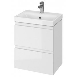 Тумба под раковину подвесная MODUO для MODUO SLIM 50 узкая белая 395478 ...