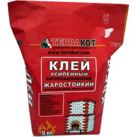 Клей усиленный жаростойкий Терракот 5кг 17056 купить с доставкой в ...