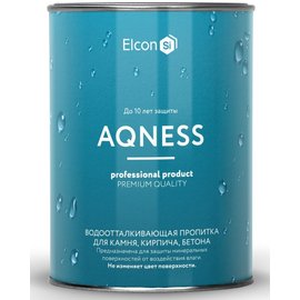 Пропитка водоотталкивающая для камня силиконовая Elcon Aqness (гидрофобизатор) (0,9л) 439541 ...